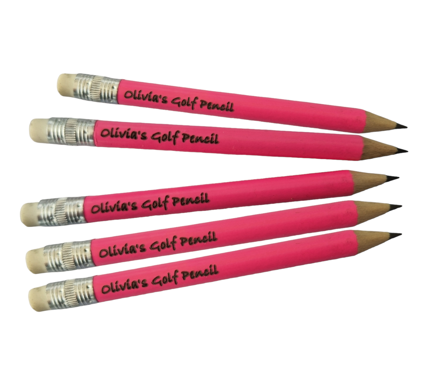 Personalised pink mini pencils – Coasters and Keepsakes